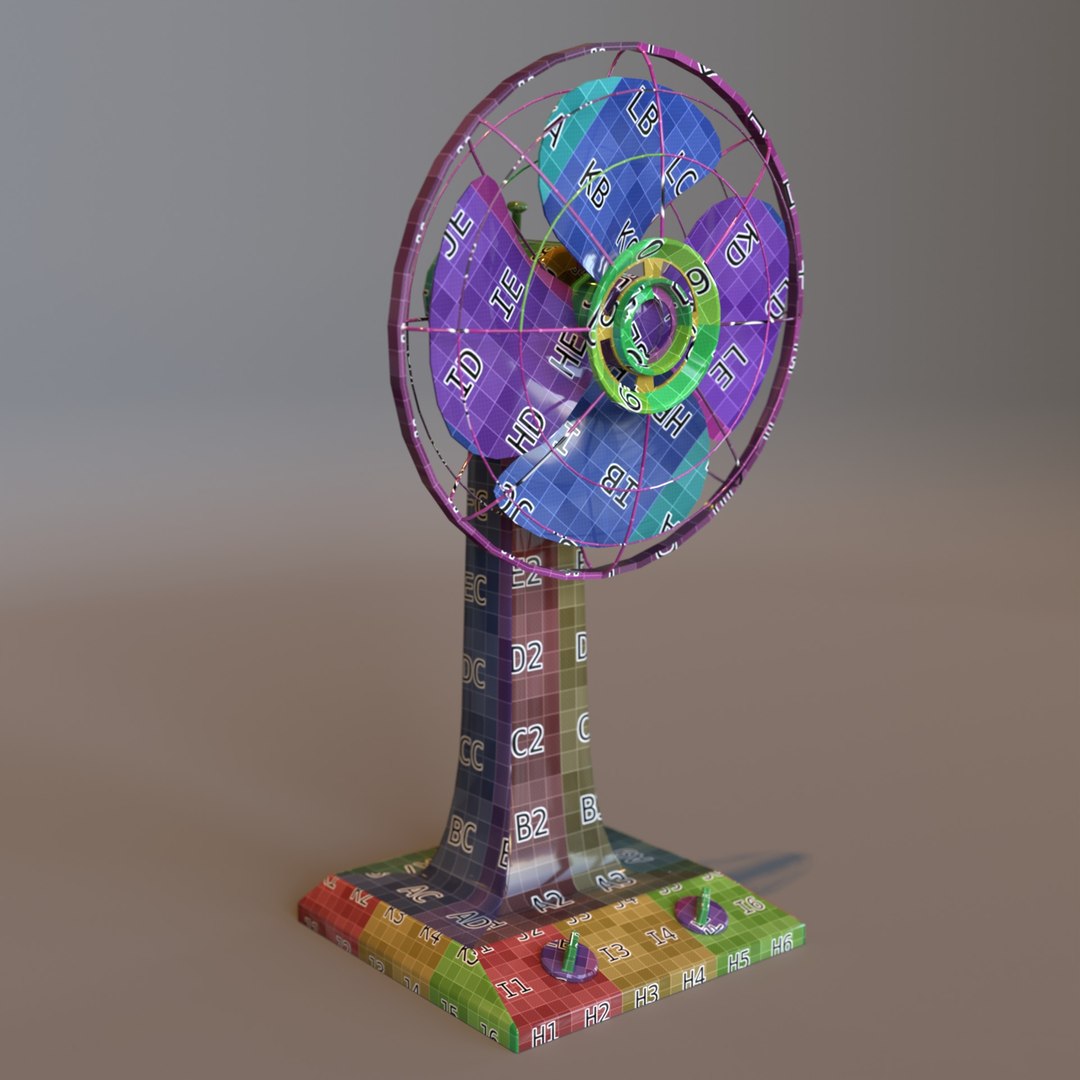 Free 3D Retro Fan Model - TurboSquid 2087740