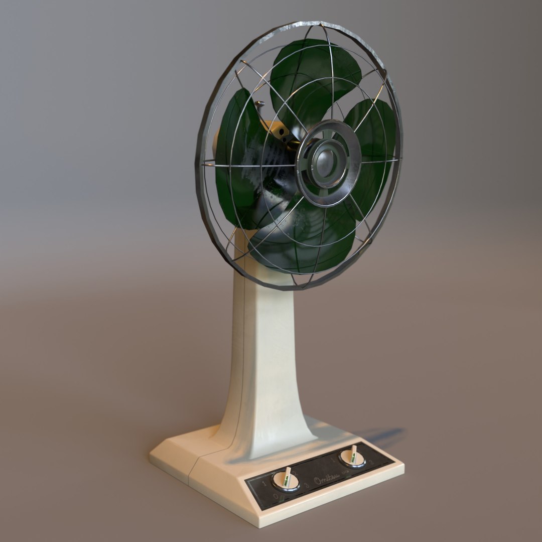 Free 3D Retro Fan Model - TurboSquid 2087740