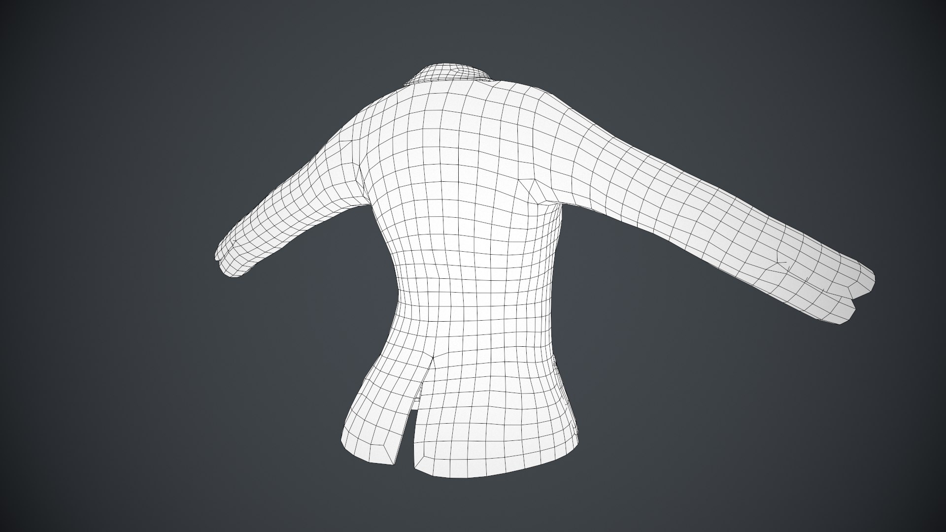 3D Female White Jacket Style 2 Model - TurboSquid 1927213