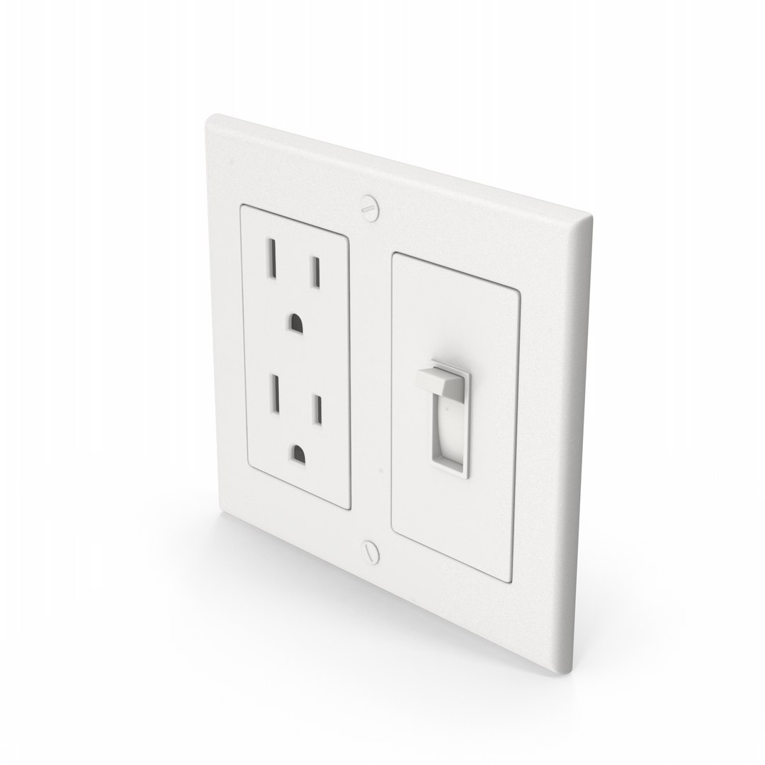 Electrical Outlet And Light Switch Model - TurboSquid 2163865