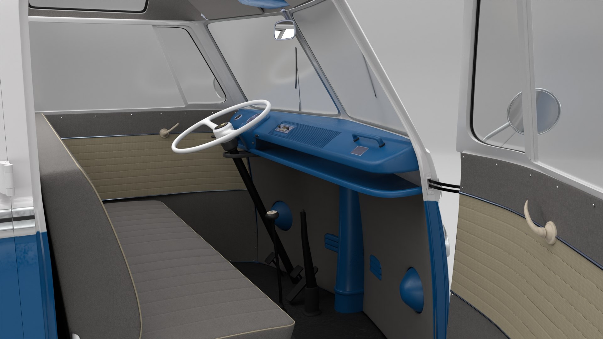 Volkswagen-T1 With full interior model - TurboSquid 2111977