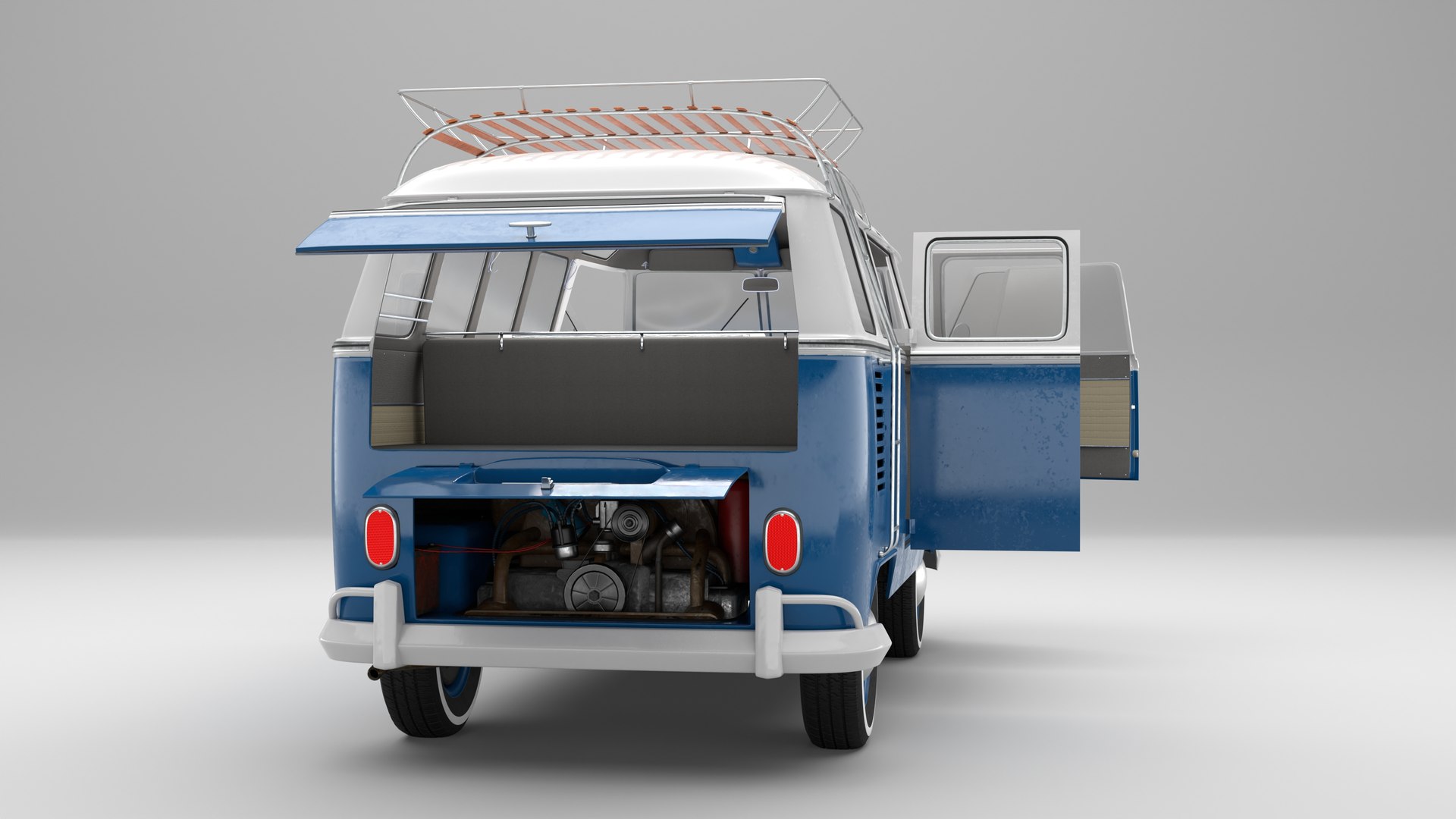 Volkswagen-T1 With full interior model - TurboSquid 2111977