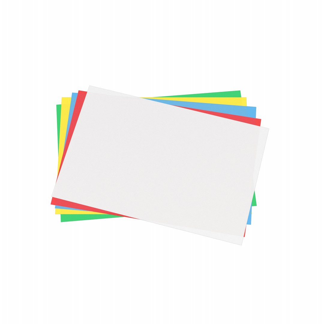 3D Colored Papers Model - TurboSquid 1854616