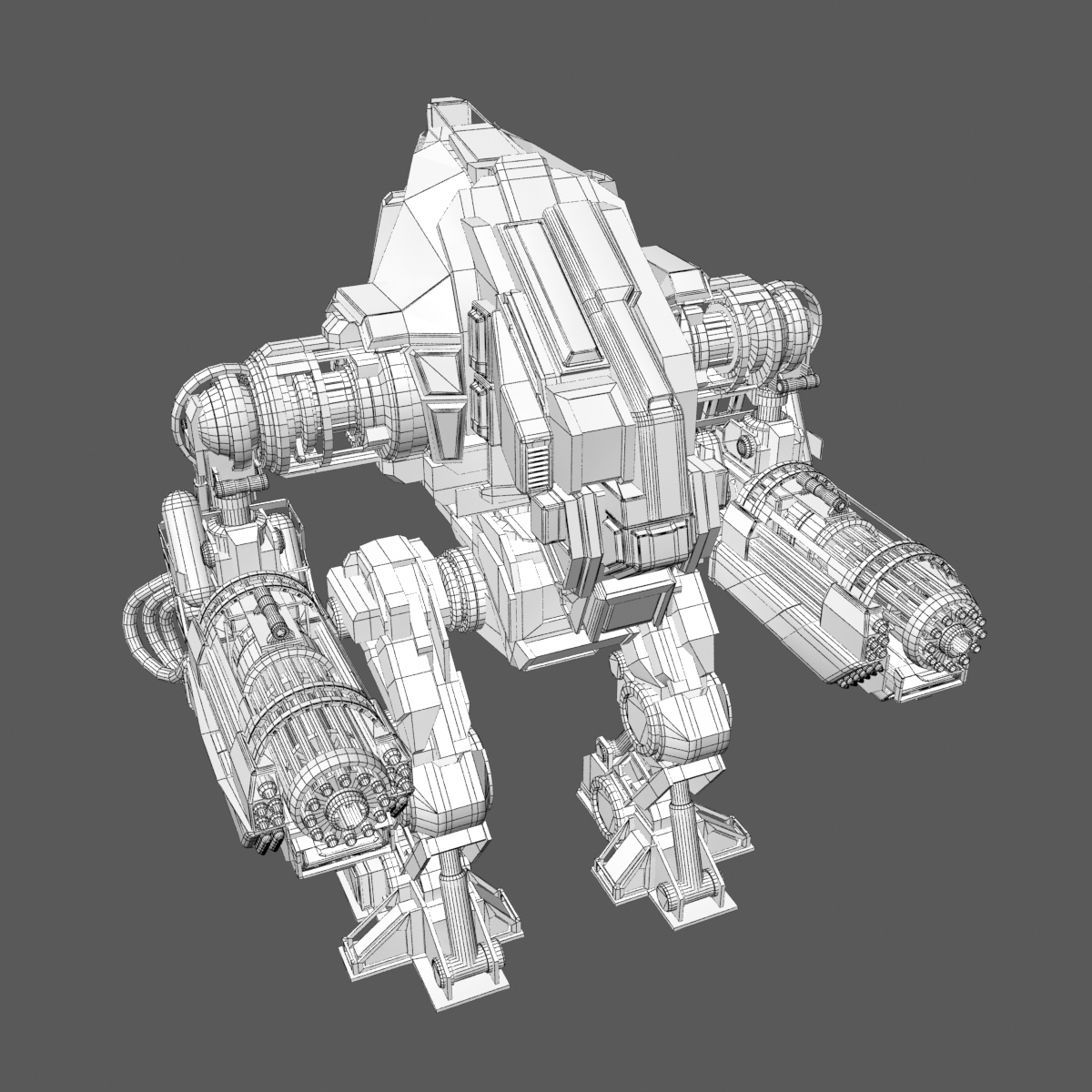 - sci-fi mech robot 3D model - TurboSquid 1159444