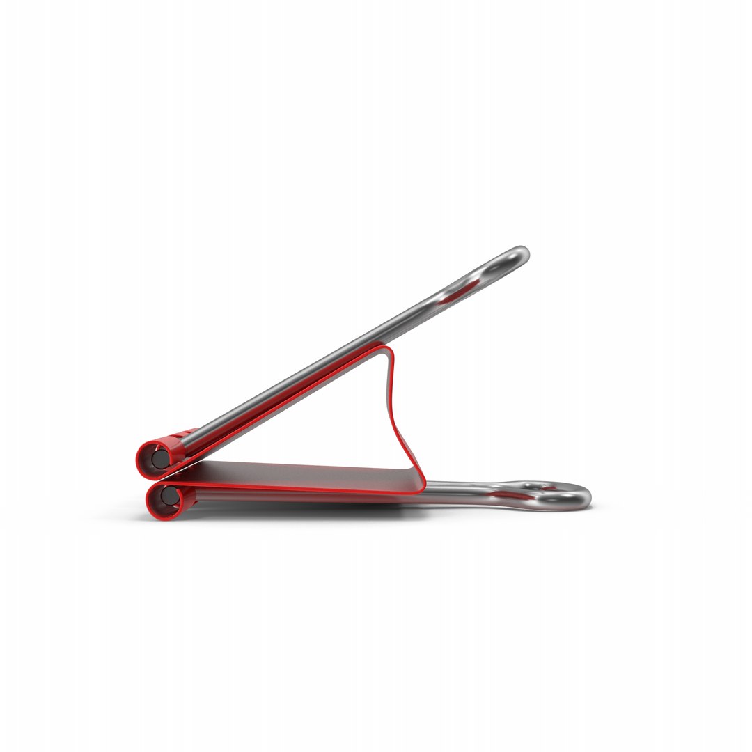3D Red Binder Clip Model - TurboSquid 2109307