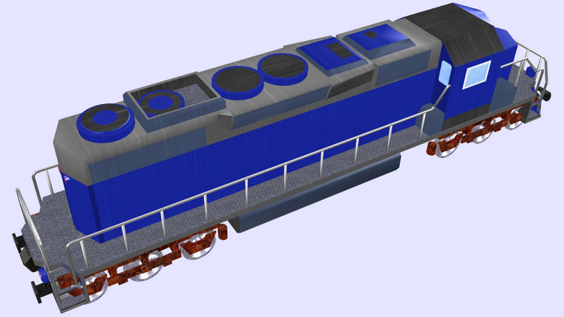 Sd-40 Diesel Locomotive 3D Model - TurboSquid 1713559