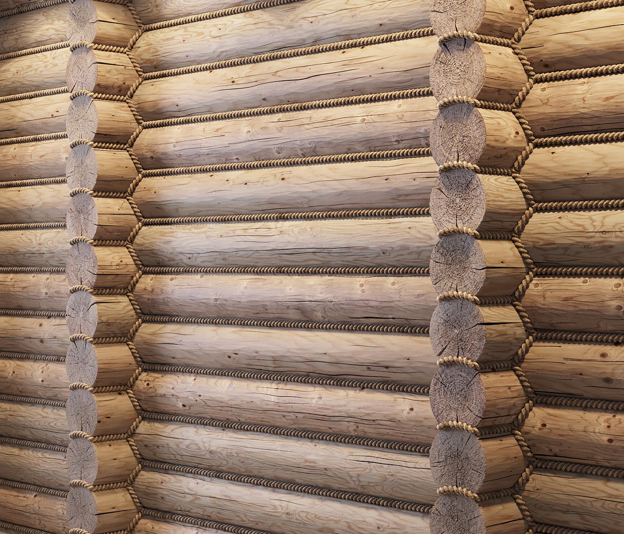 3D Logs Rope Model - TurboSquid 1337668