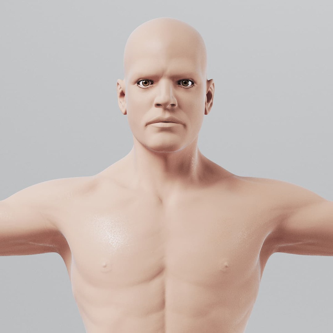 3d Model Realistic Human Male Body