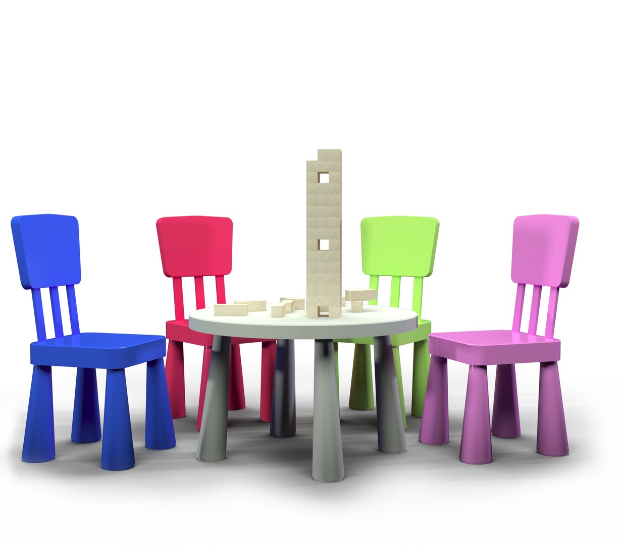 Child Children Chair 3D Model - TurboSquid 1620701