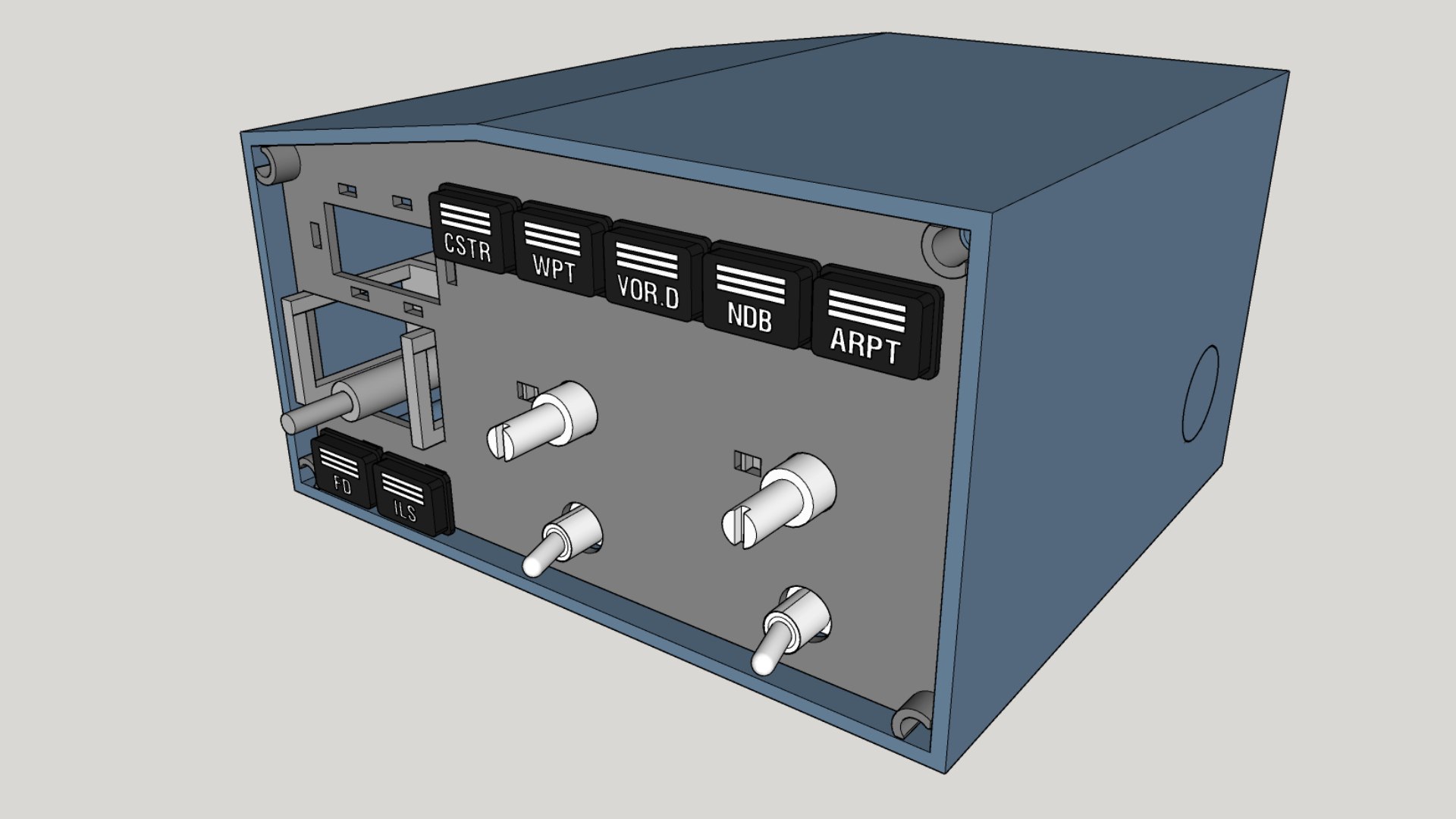 3D A320 EFIS control panel - CPT and FO model - TurboSquid 2060358