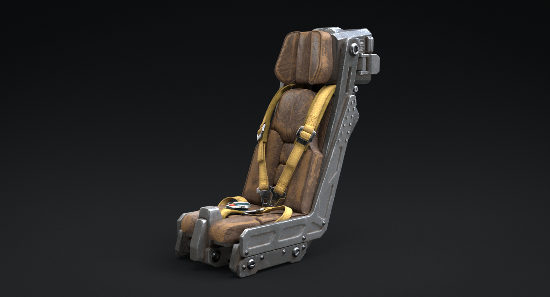 3D Science Fiction Pilot Seat Model - TurboSquid 1290635