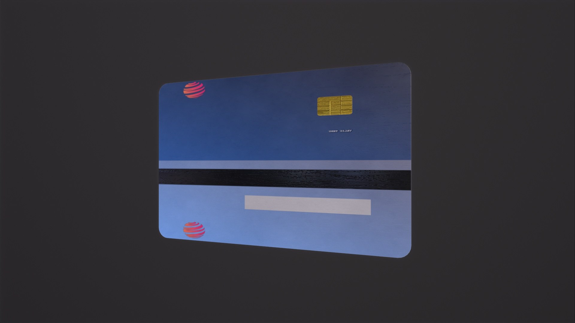 Credit card 3D model - TurboSquid 2116202