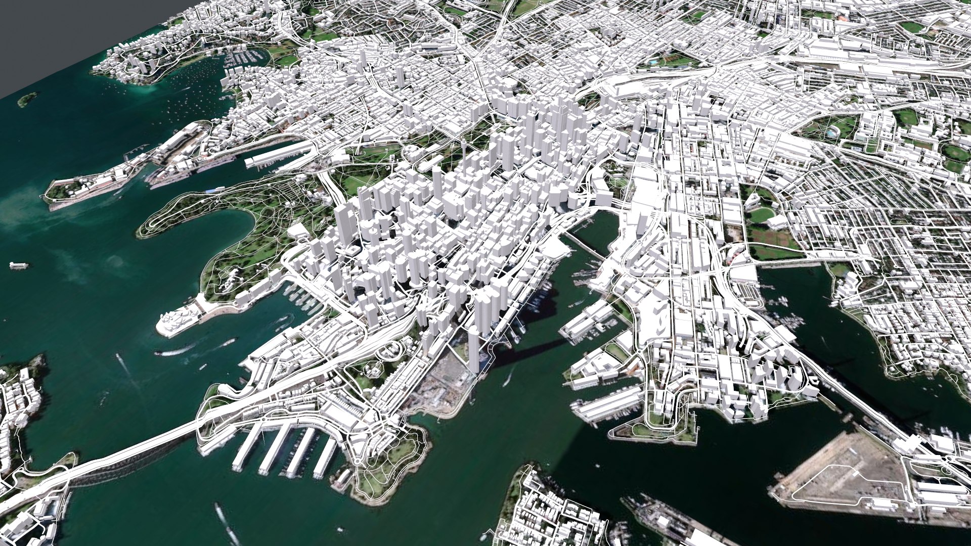 Cityscape Sydney Australia 3D - TurboSquid 1911318