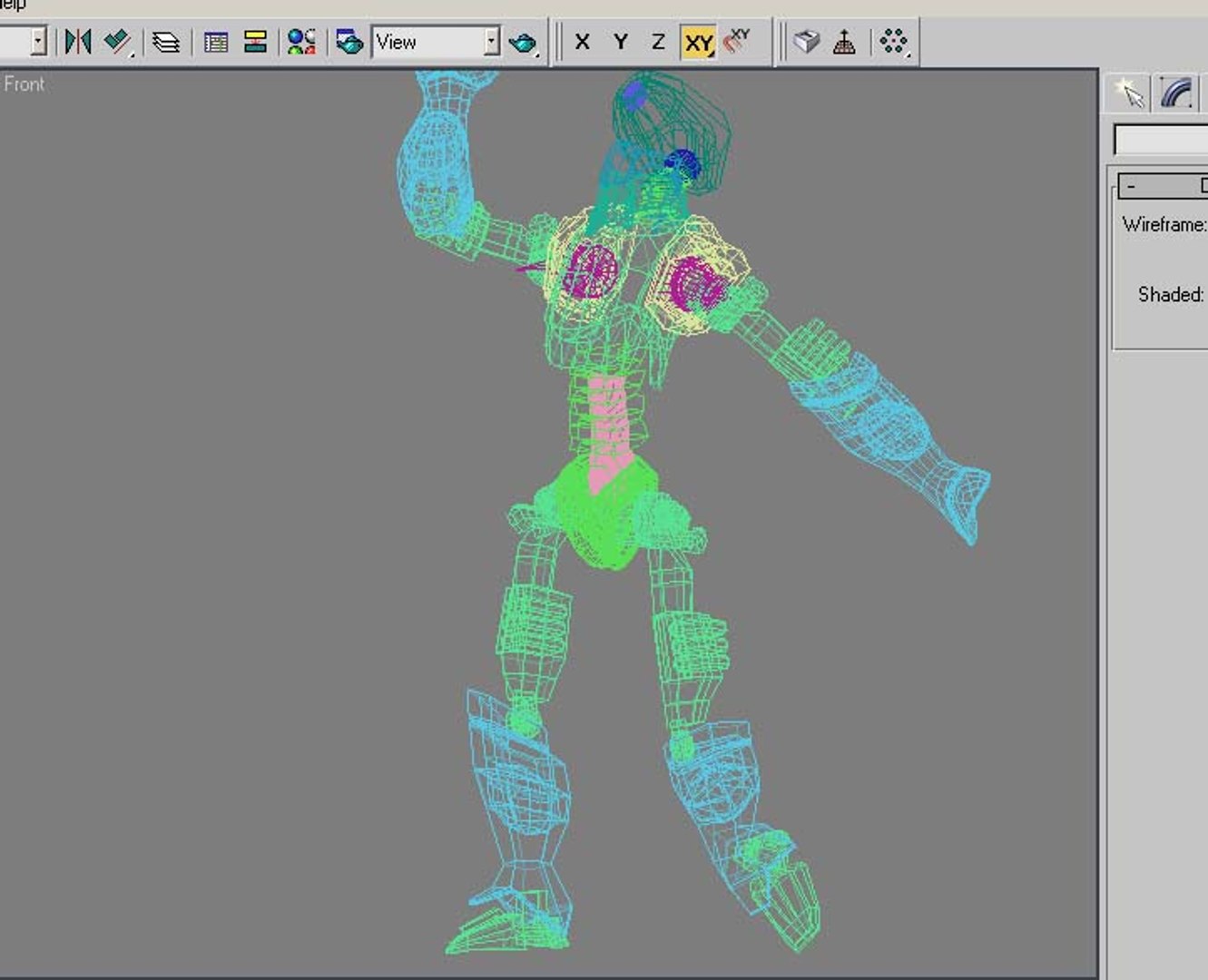 3d Rigged Robot Character Model