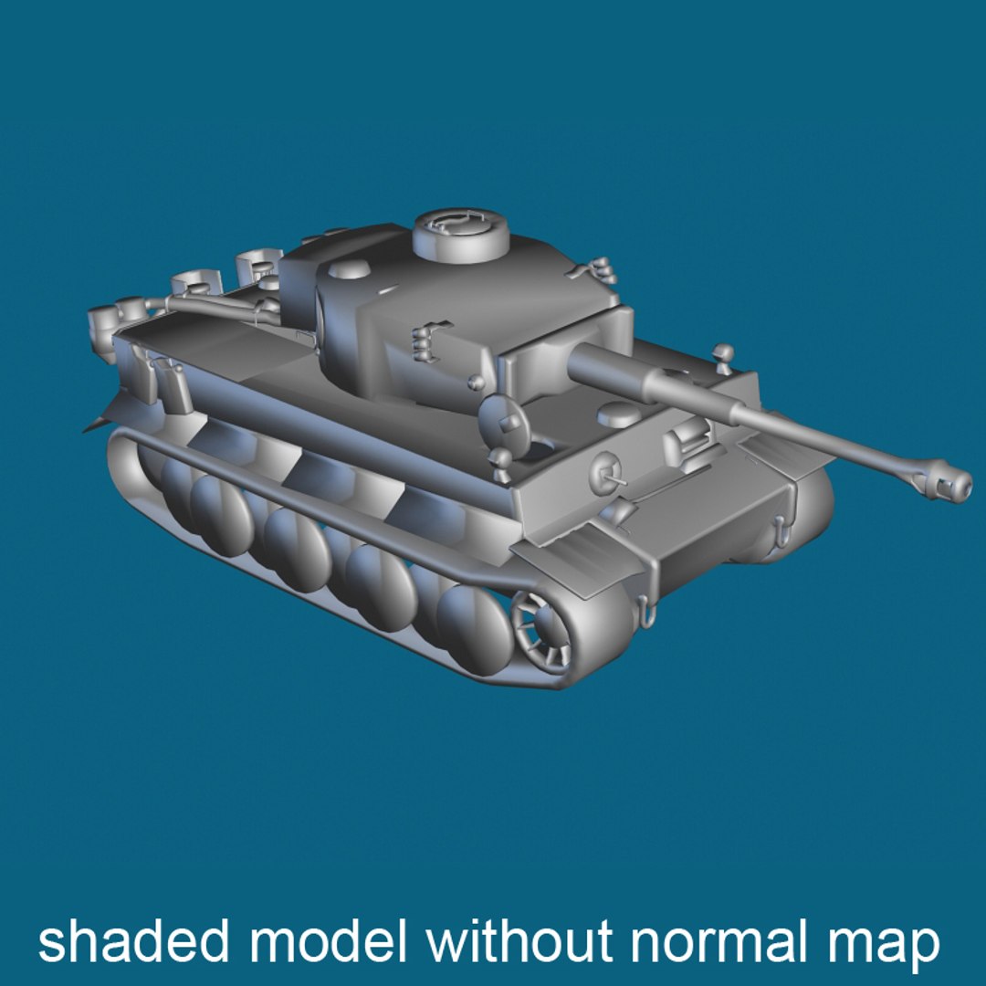 Next-gen German Tank Modeled 3d Model
