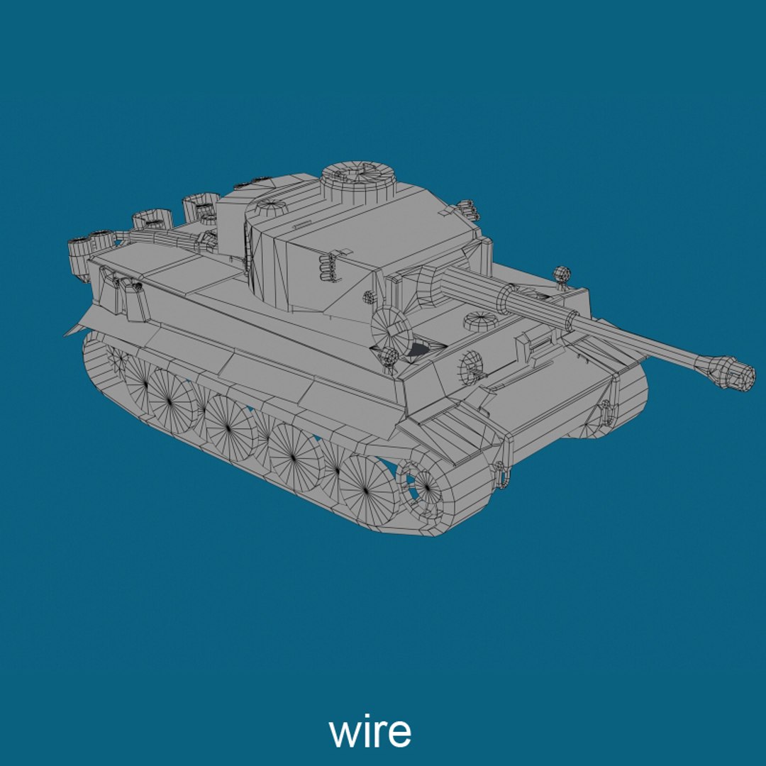 Next-gen German Tank Modeled 3d Model