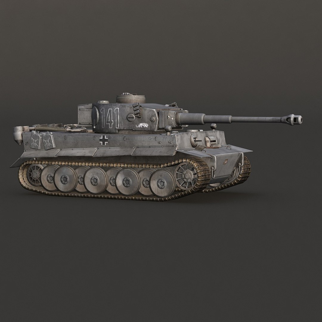 Next-gen German Tank Modeled 3d Model