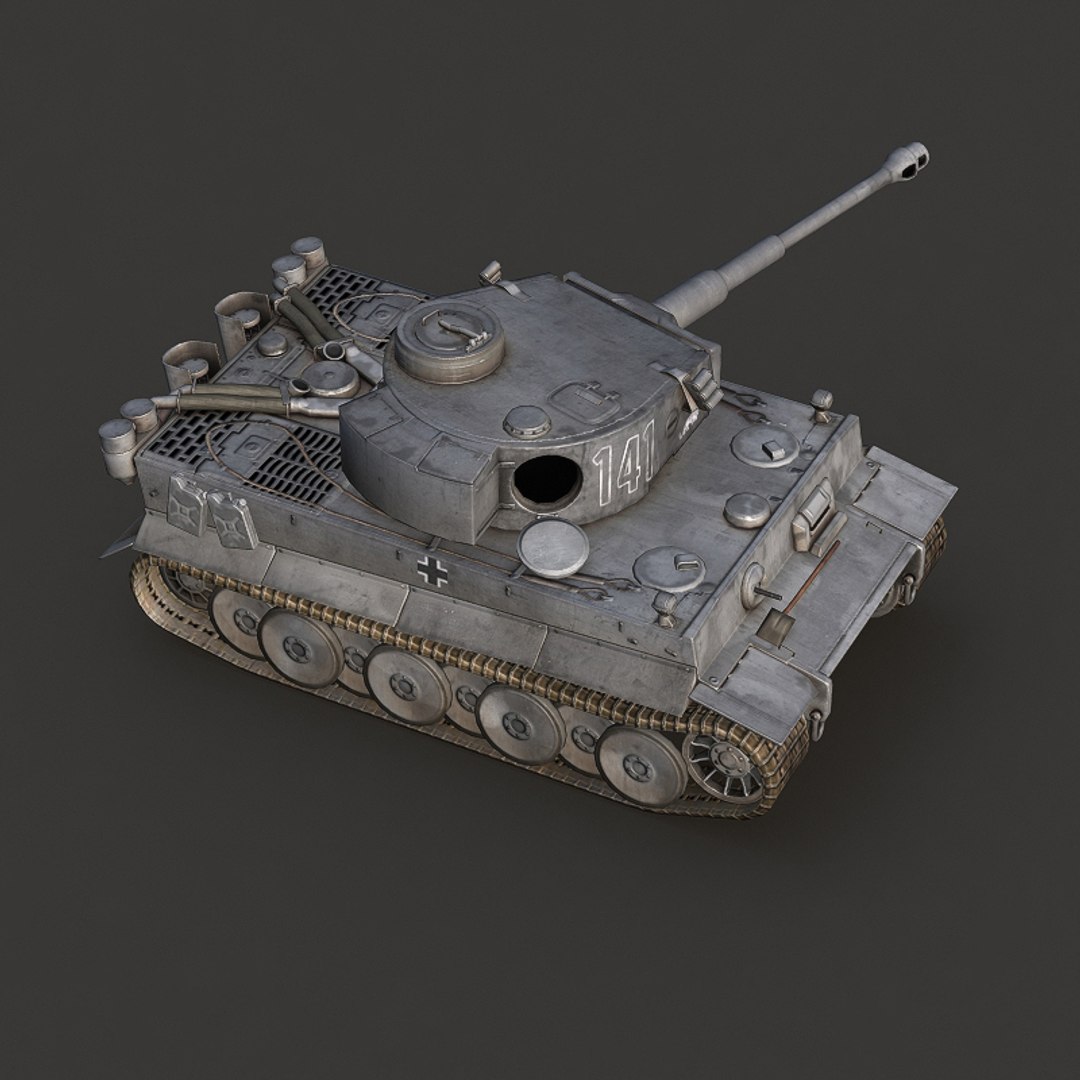 Next-gen German Tank Modeled 3d Model