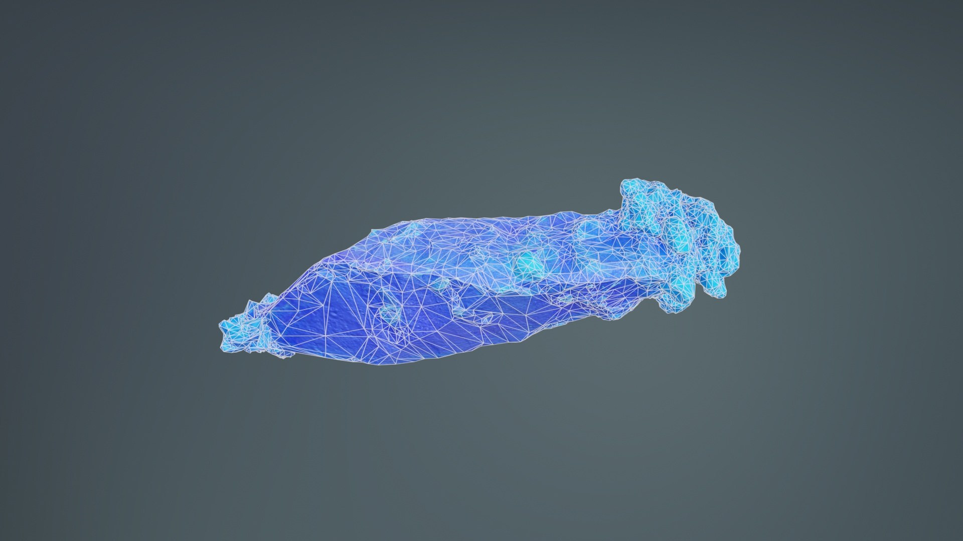 3D Blue Salt Crystal 05 Remastered - TurboSquid 2362530