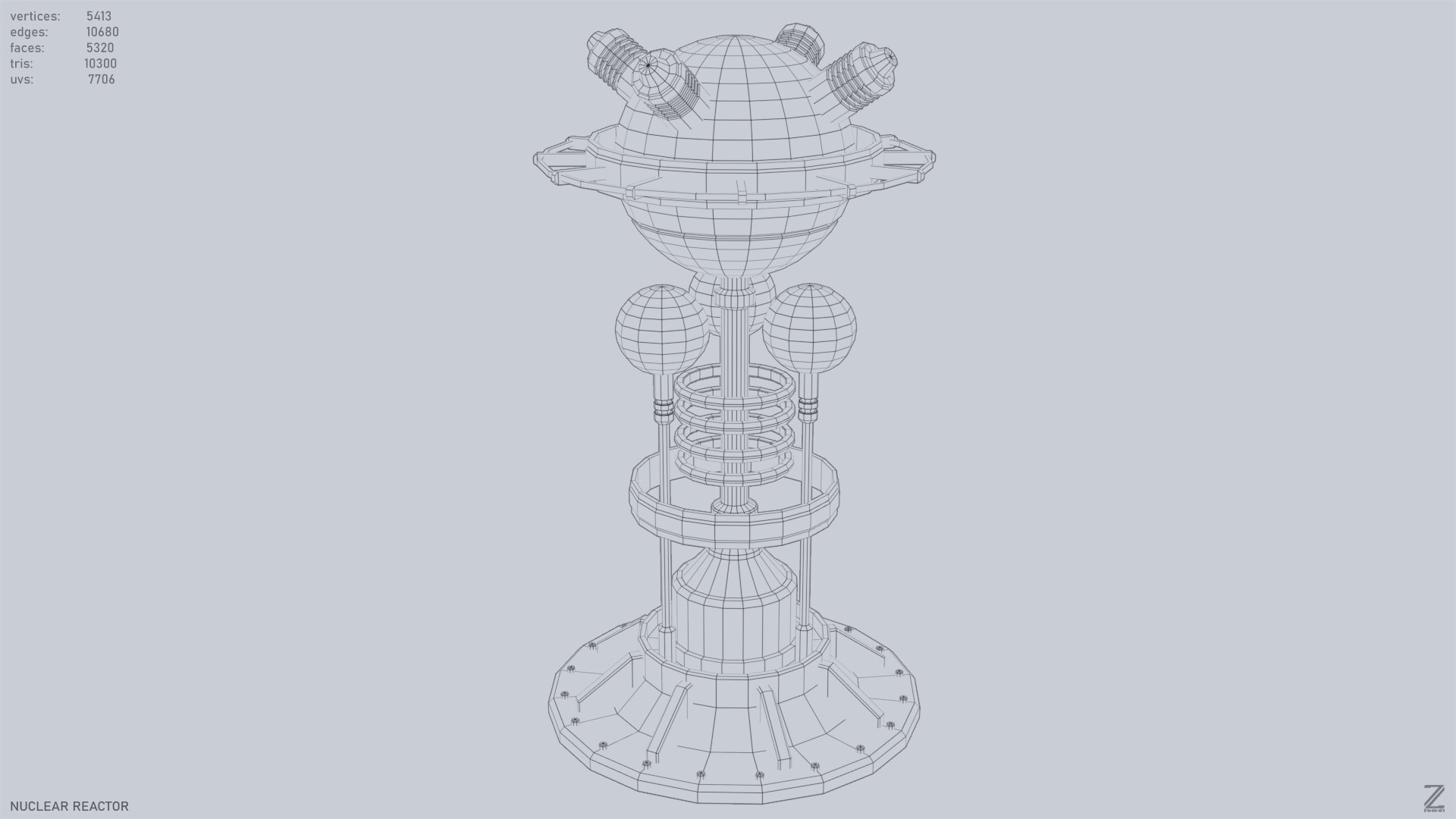 Nuclear Reactor 3D Model - TurboSquid 2201446