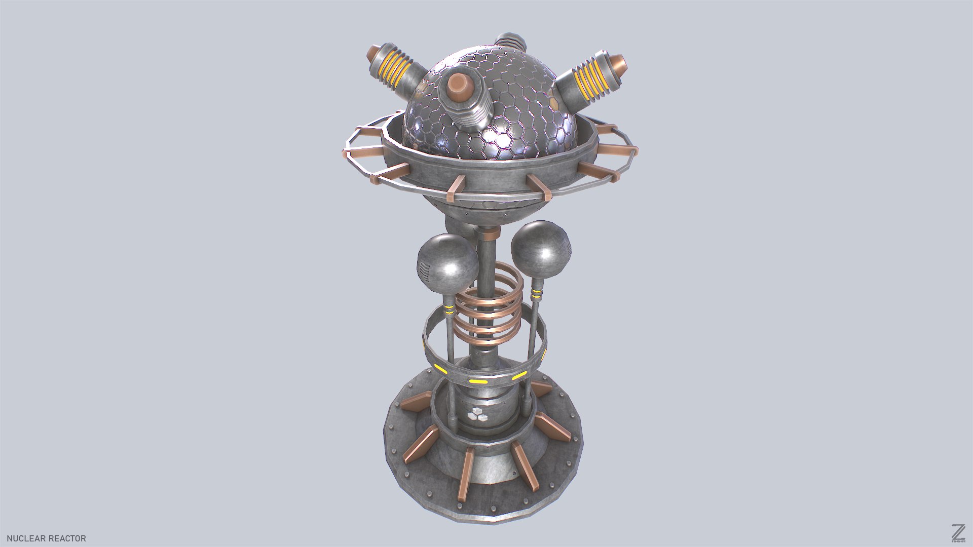 Nuclear Reactor 3D Model - TurboSquid 2201446
