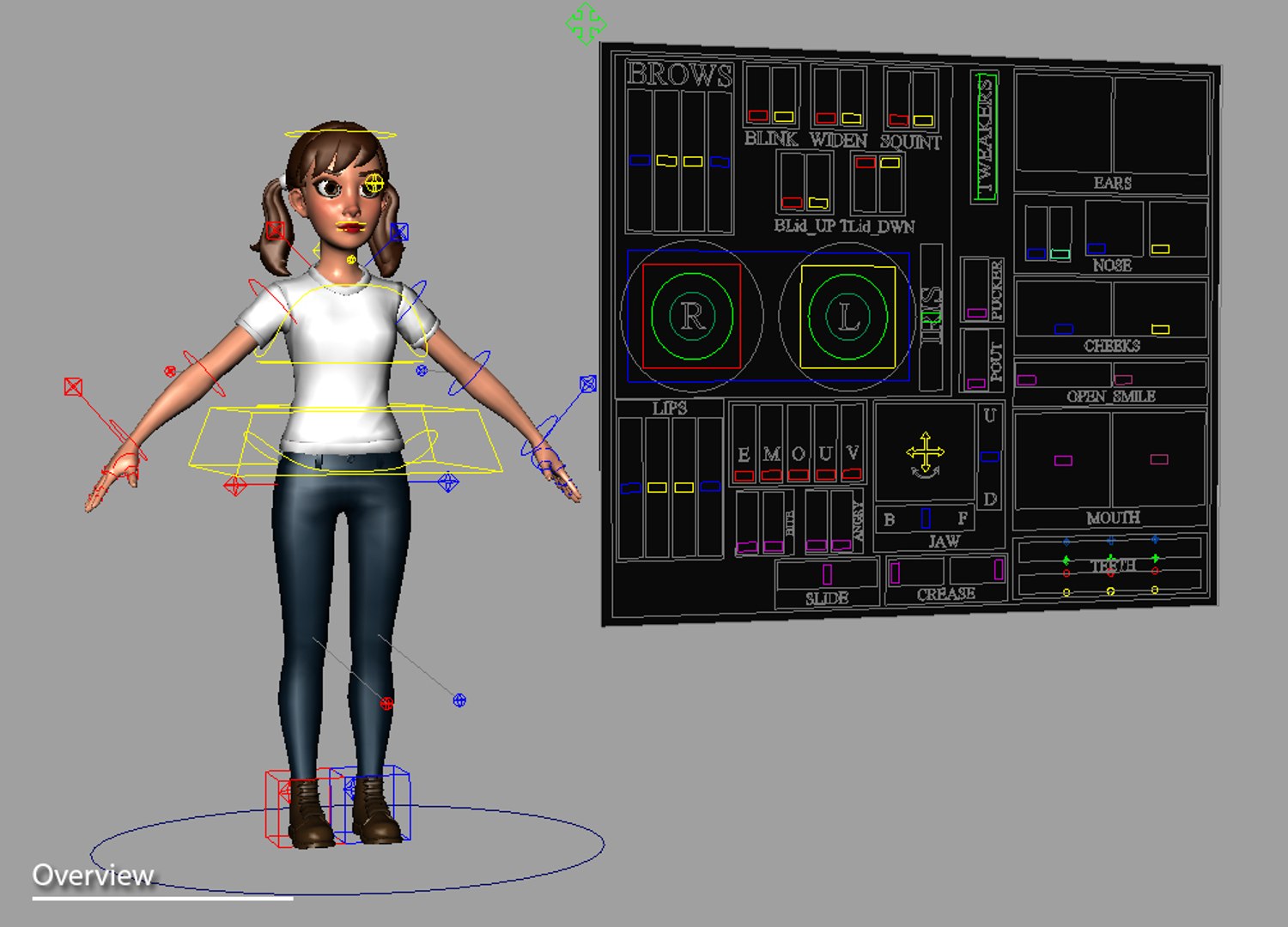 Rigged Beautiful 3d Ma