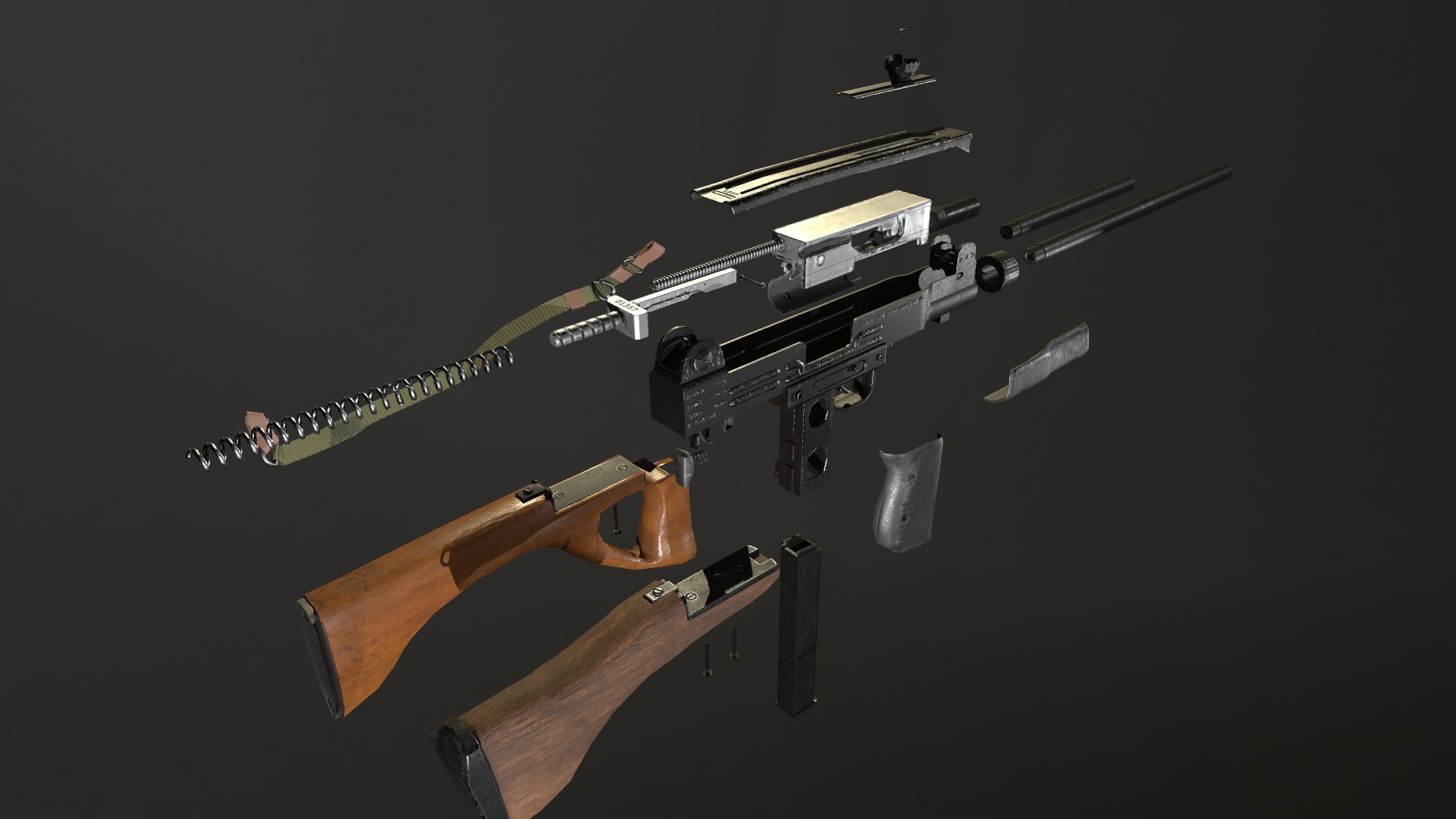 3D Uzi Versions Imi Norinco - TurboSquid 1615605