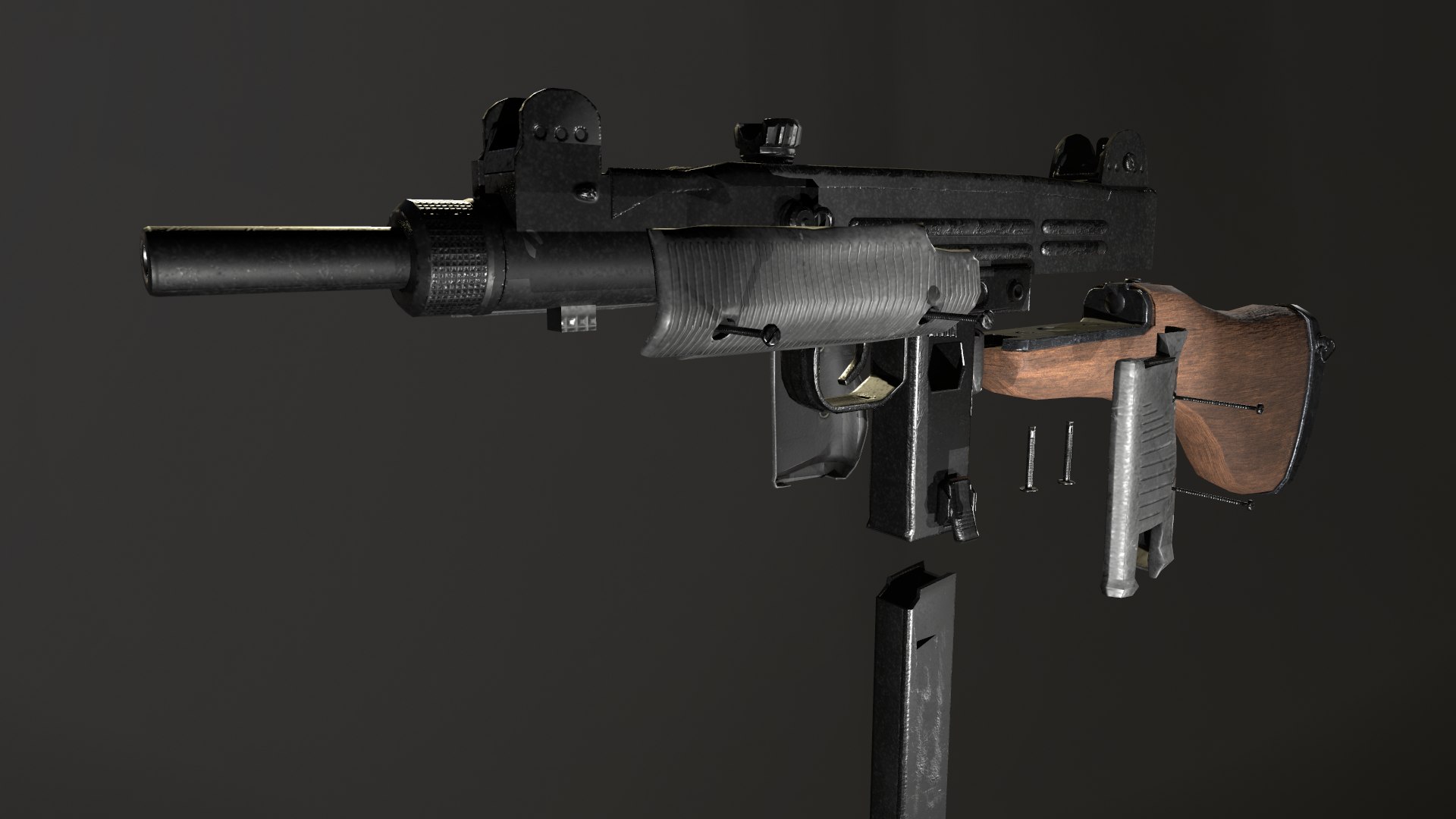 3D Uzi Versions Imi Norinco - TurboSquid 1615605