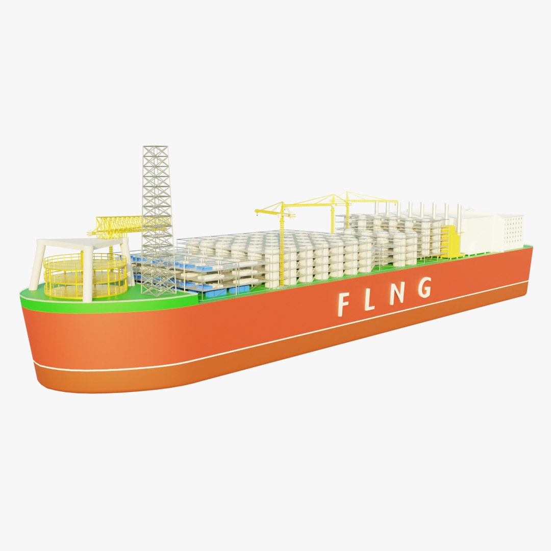 FLNG SHIP 3D model - TurboSquid 1884708