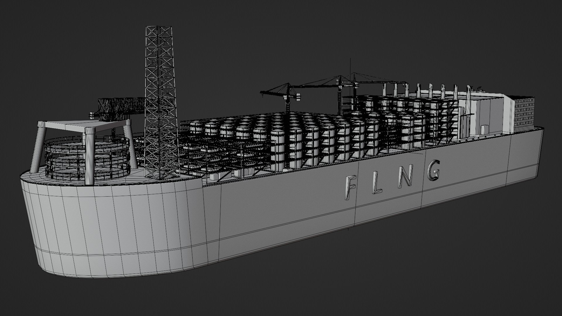 FLNG SHIP 3D Model - TurboSquid 1884708