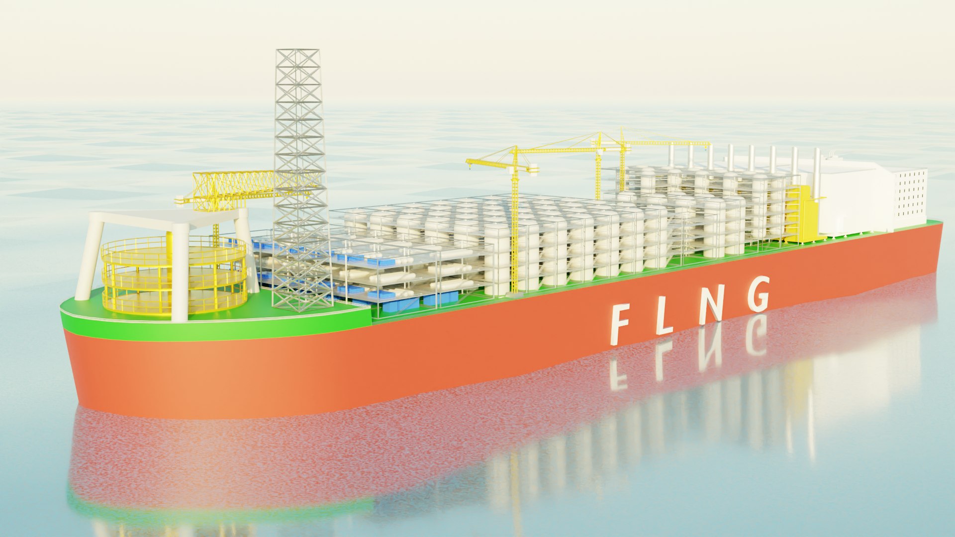 FLNG SHIP 3D Model - TurboSquid 1884708