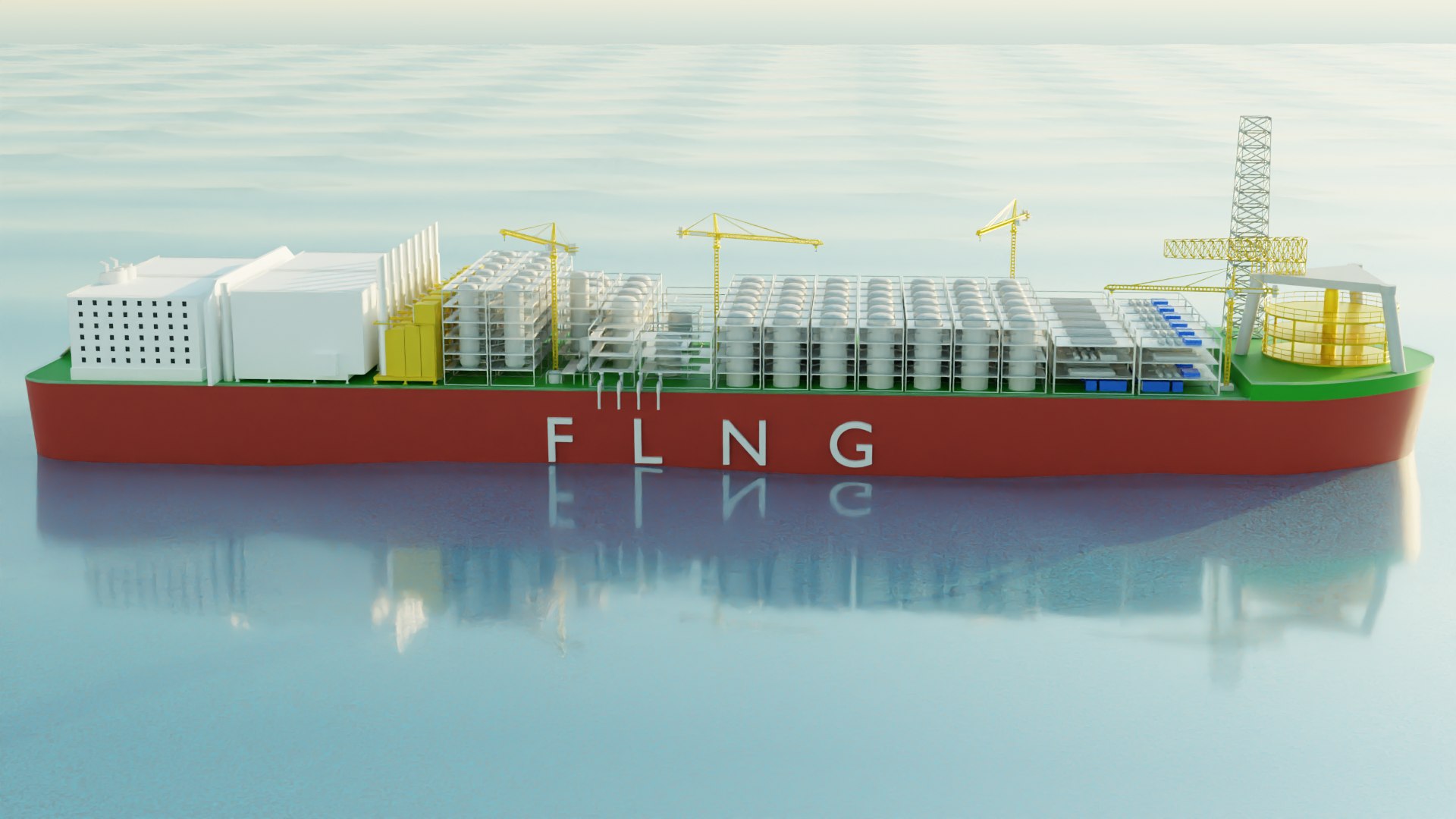 FLNG SHIP 3D Model - TurboSquid 1884708