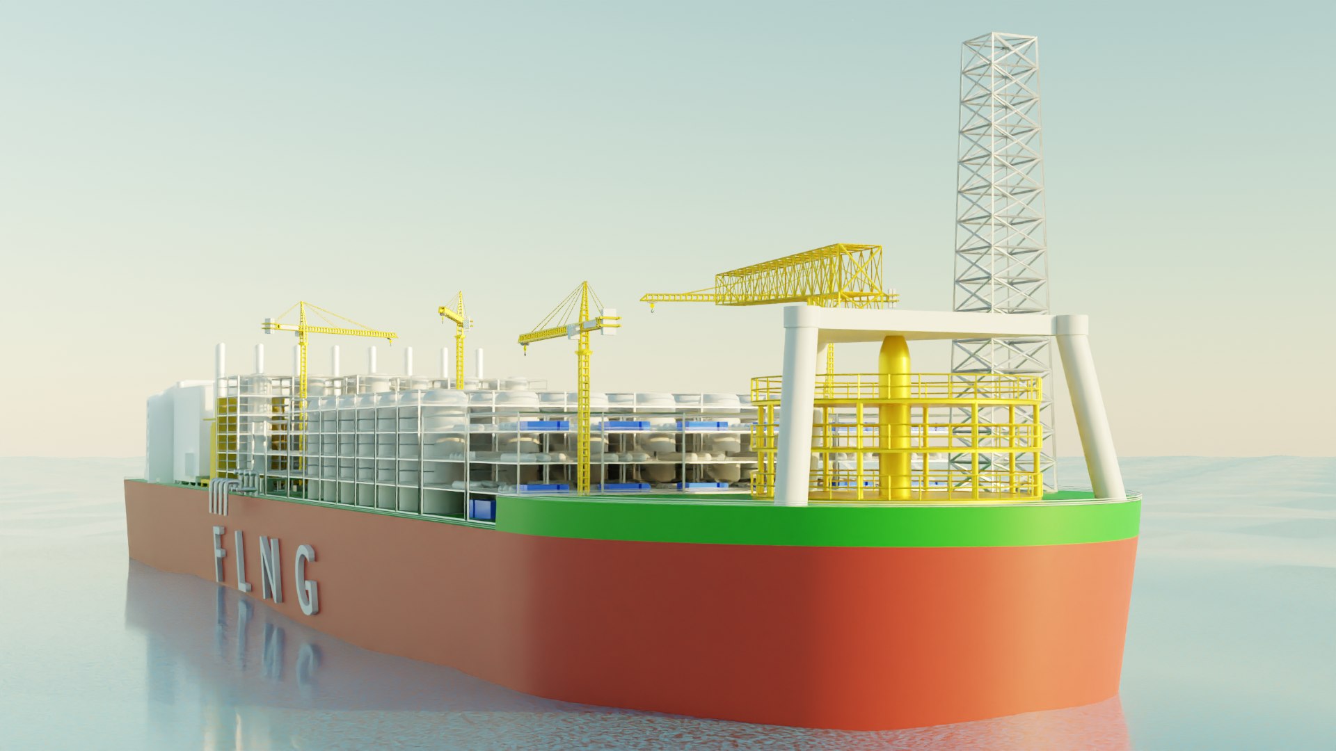 FLNG SHIP 3D Model - TurboSquid 1884708