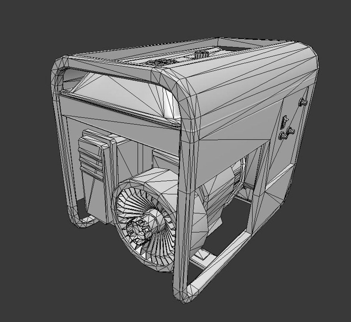 Portable Power Generator 3d Obj