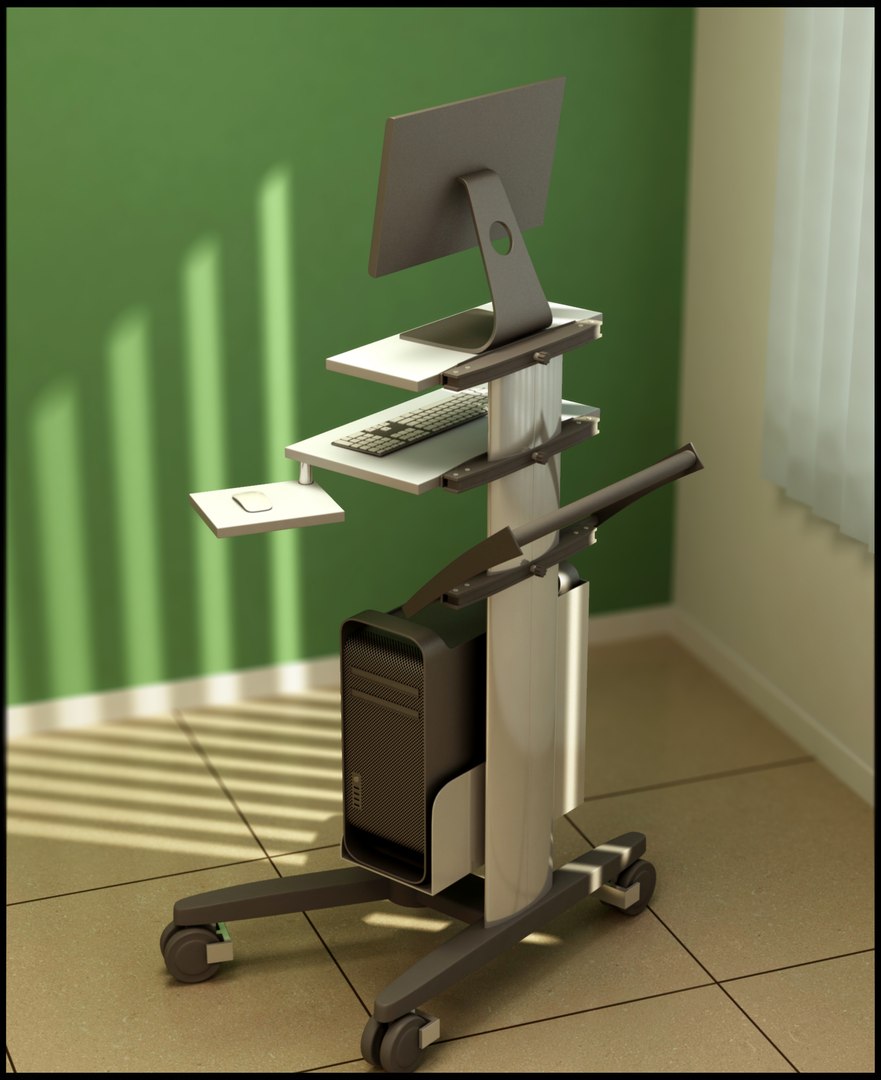Medical Mobile Computer Cart Max