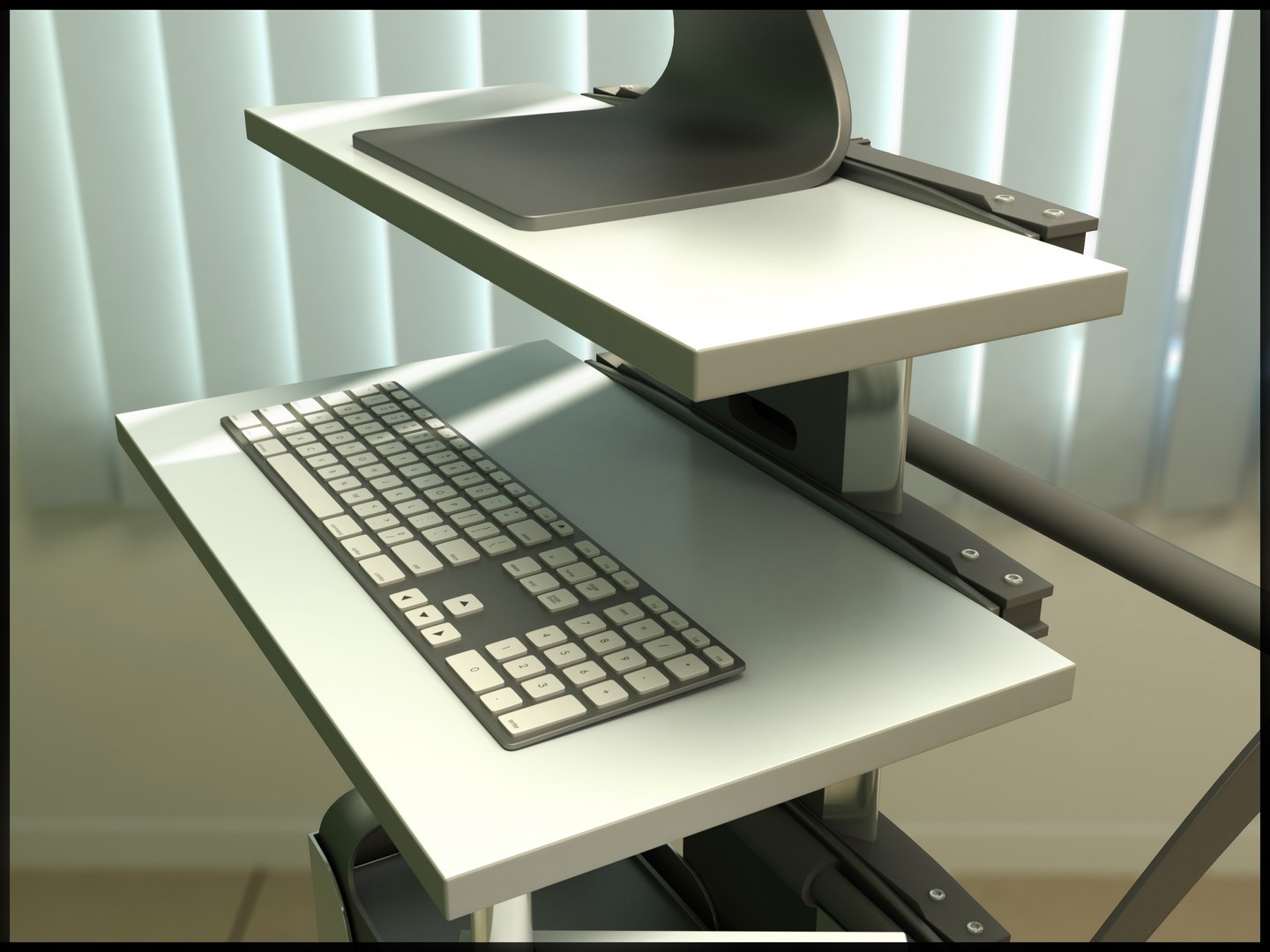 Medical Mobile Computer Cart Max