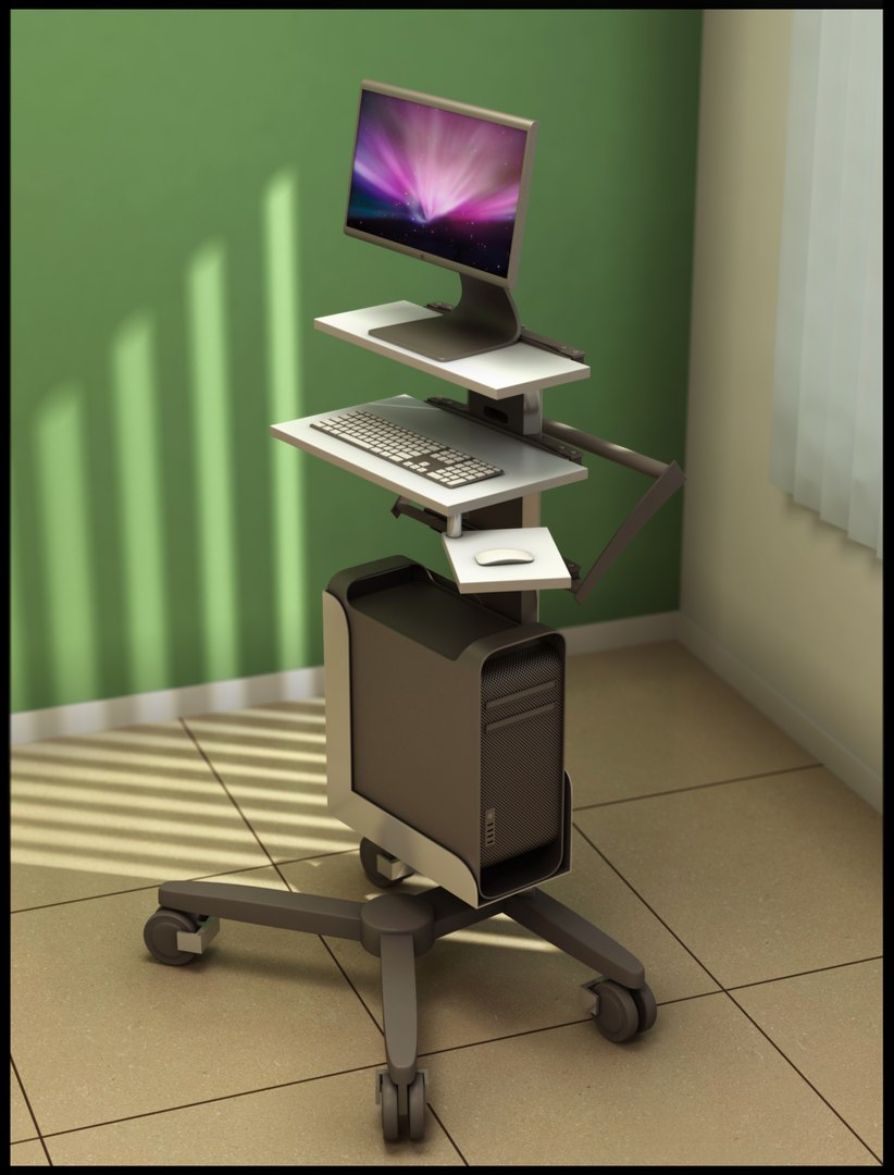 Medical Mobile Computer Cart Max