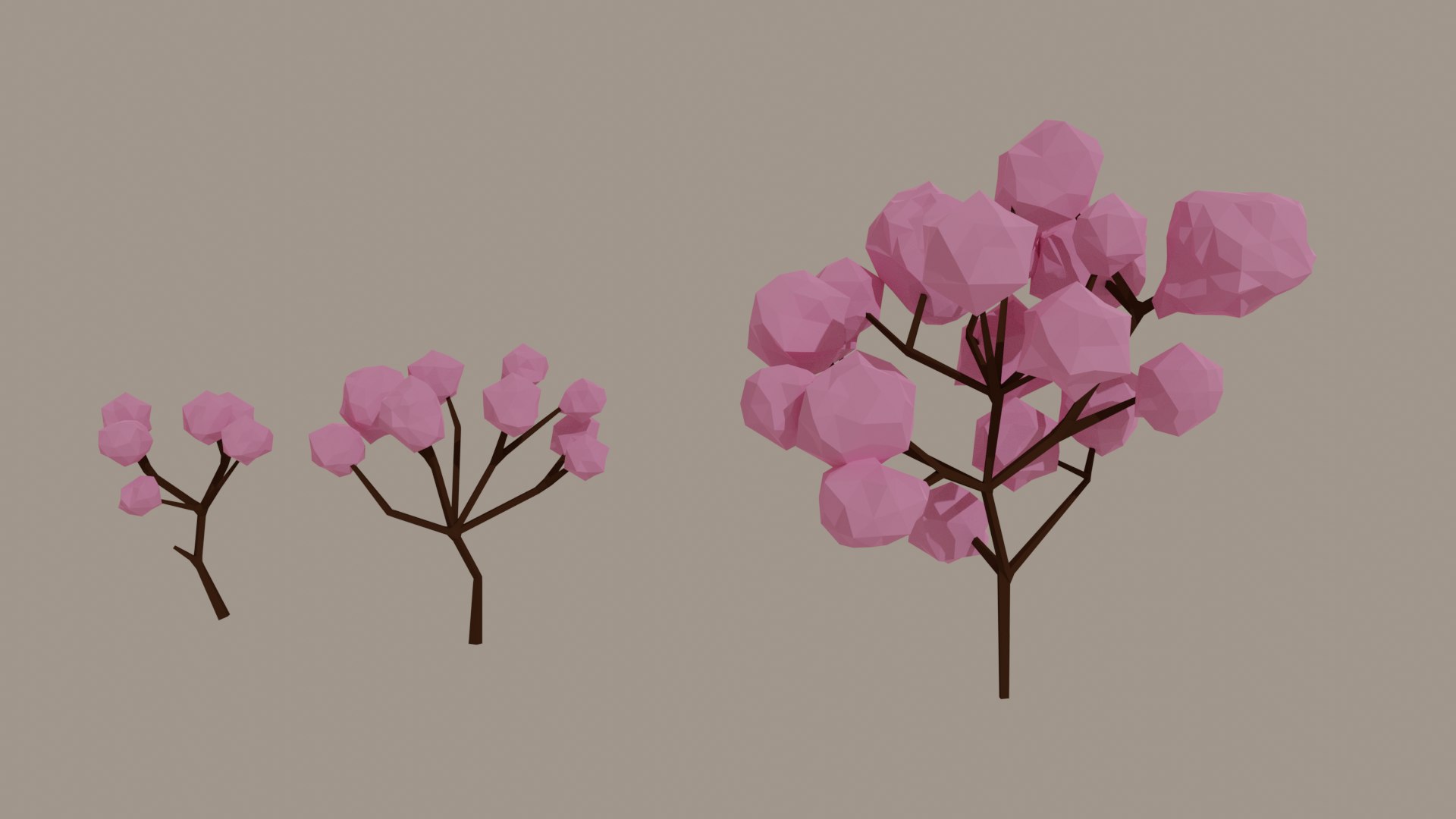 3D Pack Low-poly Trees Foliage - TurboSquid 1602448