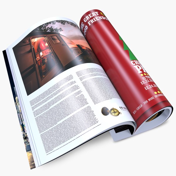 3d model of magazines colors info