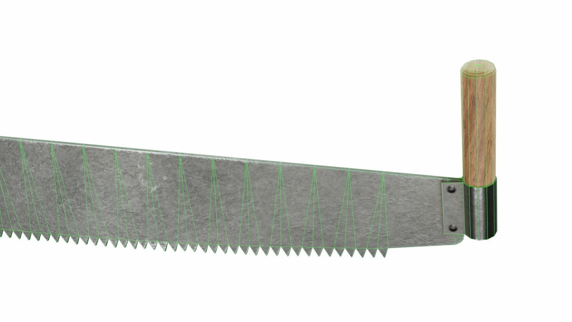 Two Handed Saw 3D Model - TurboSquid 2122806