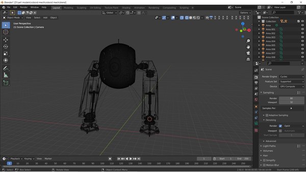 Roboid Mech - Rigged 3D model - TurboSquid 1730638