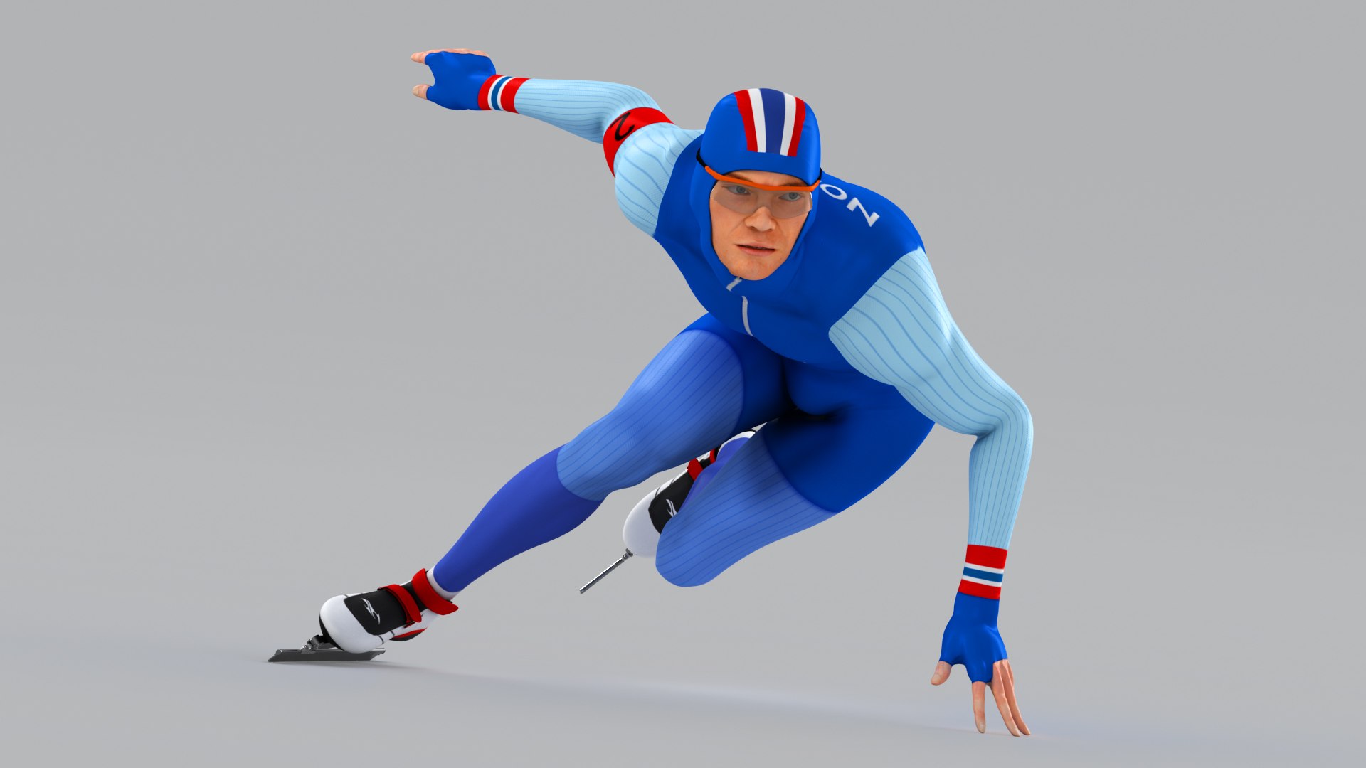 3D model animations speed skater - TurboSquid 1458830