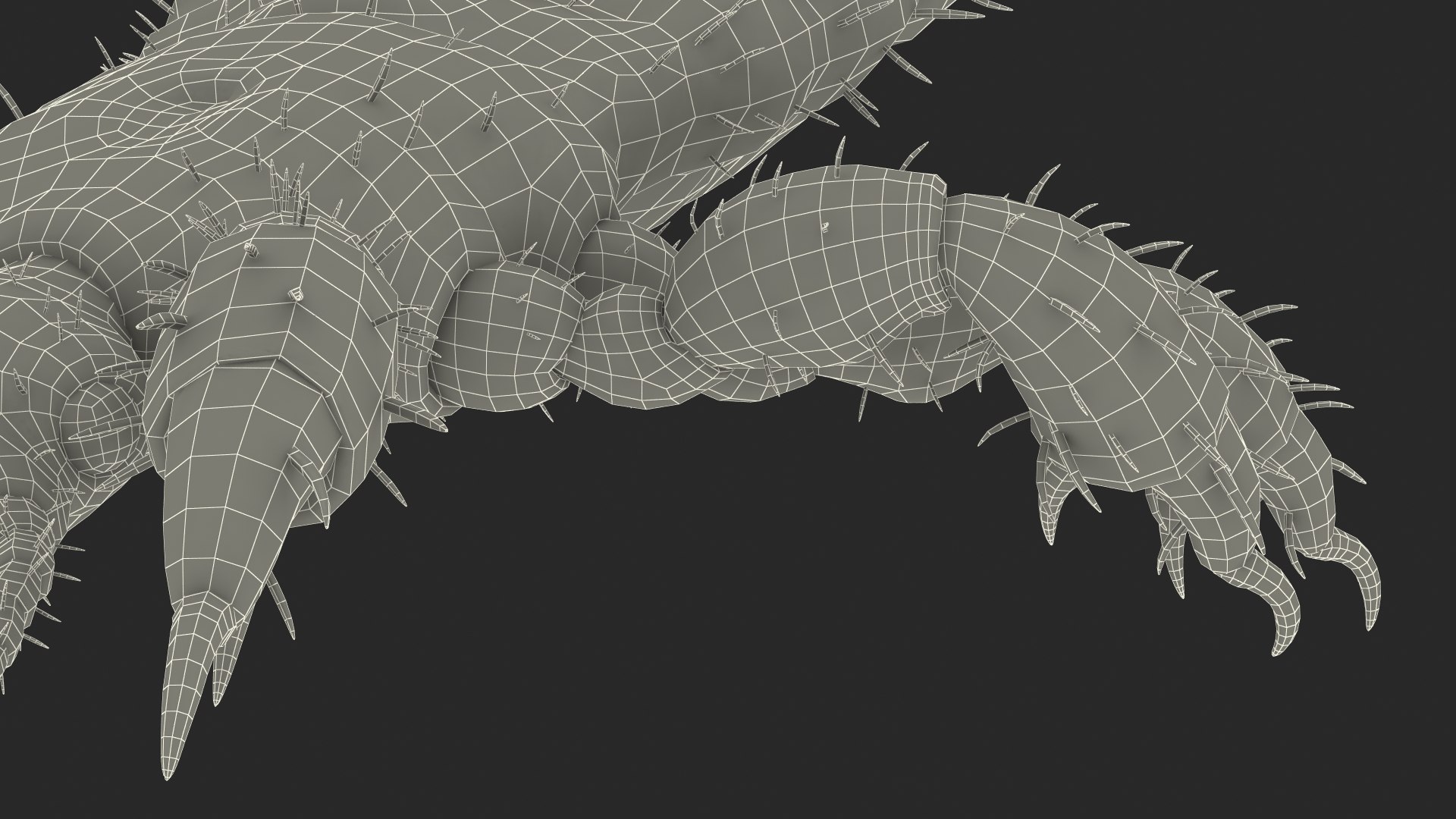 Parasitic Insect Louse White Eating Pose Model - TurboSquid 2284173