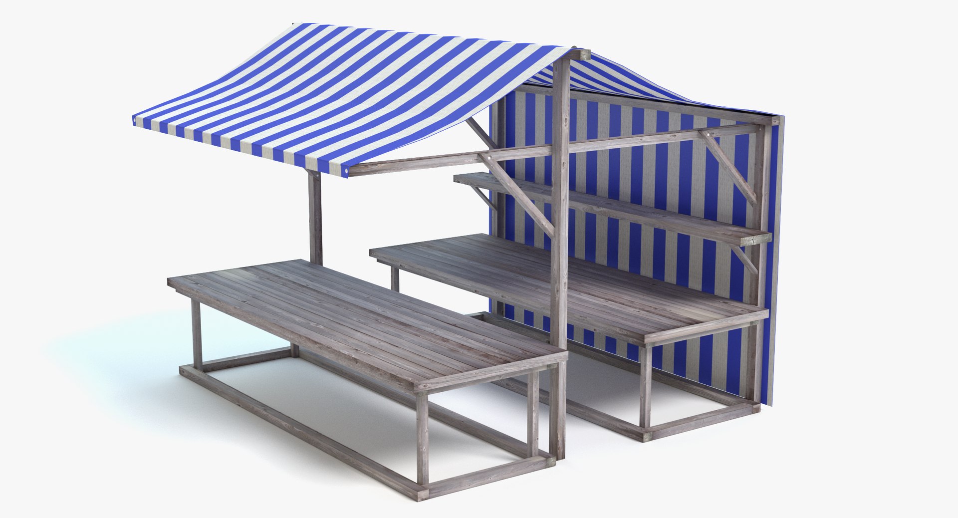 vendor stand 3d max