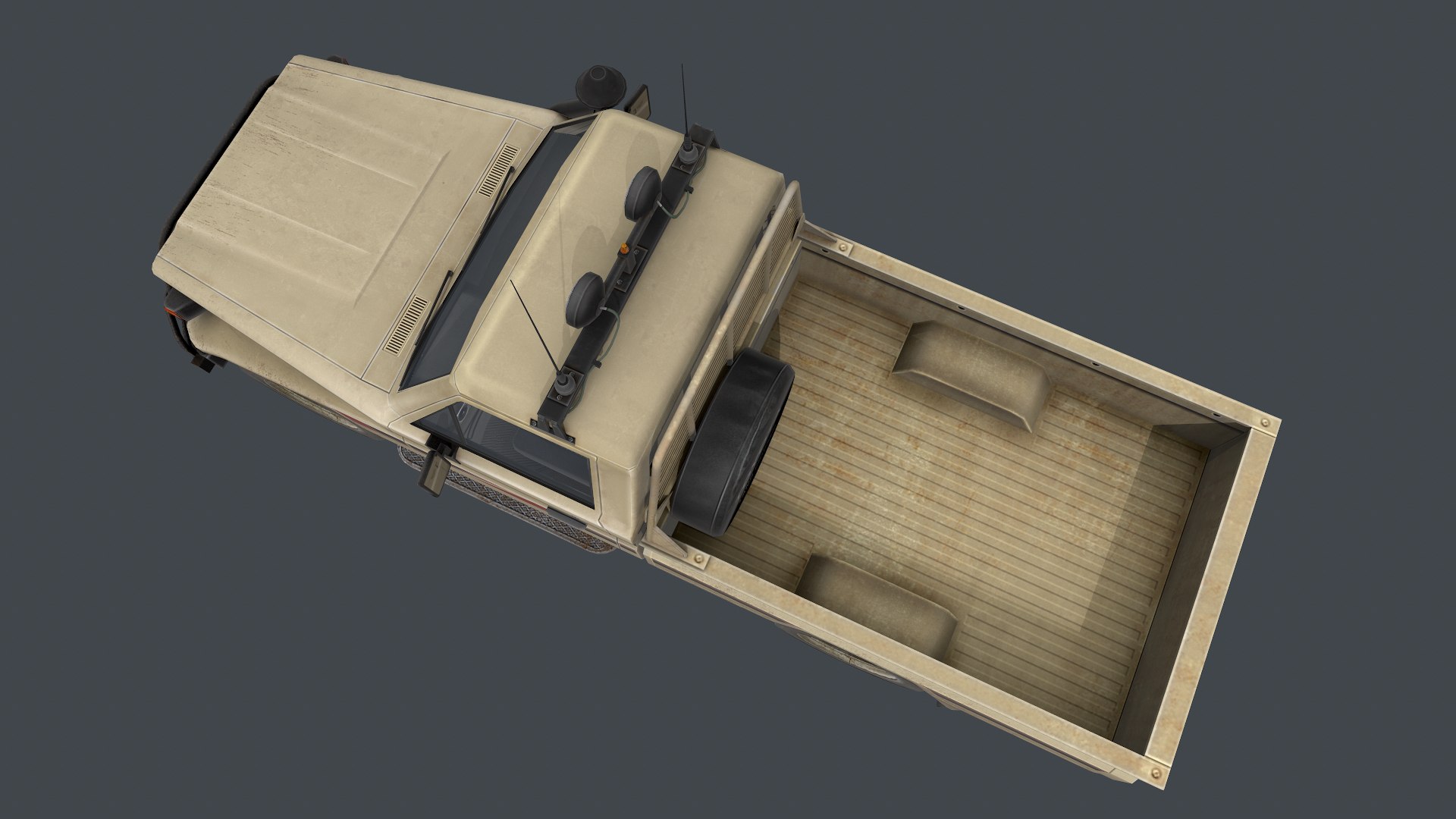 Toyota Land Cruiser Fzj75 3d Model