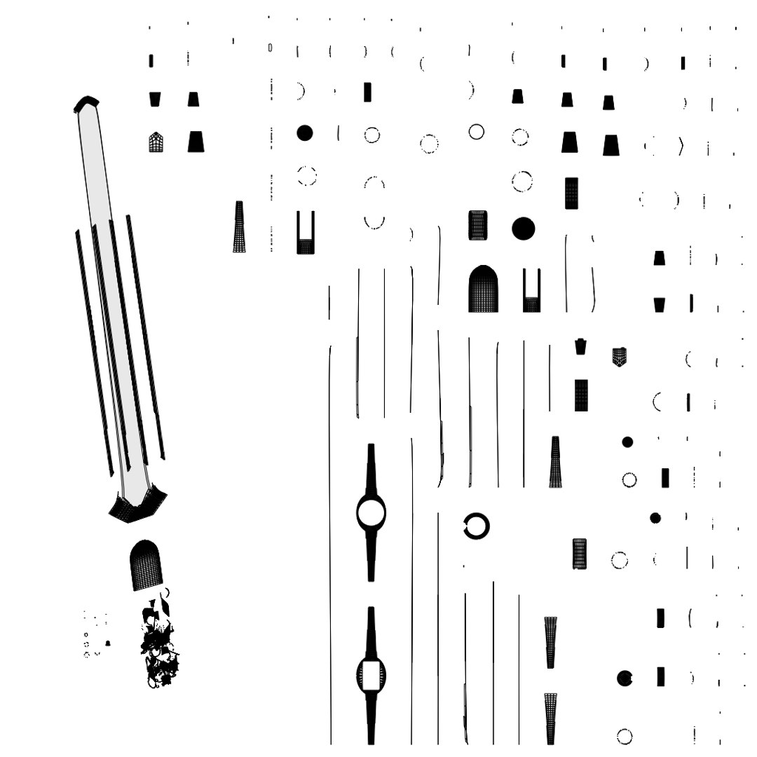 3D Low Poly Stylized Sword Collection Base Mesh Model - TurboSquid 2422942