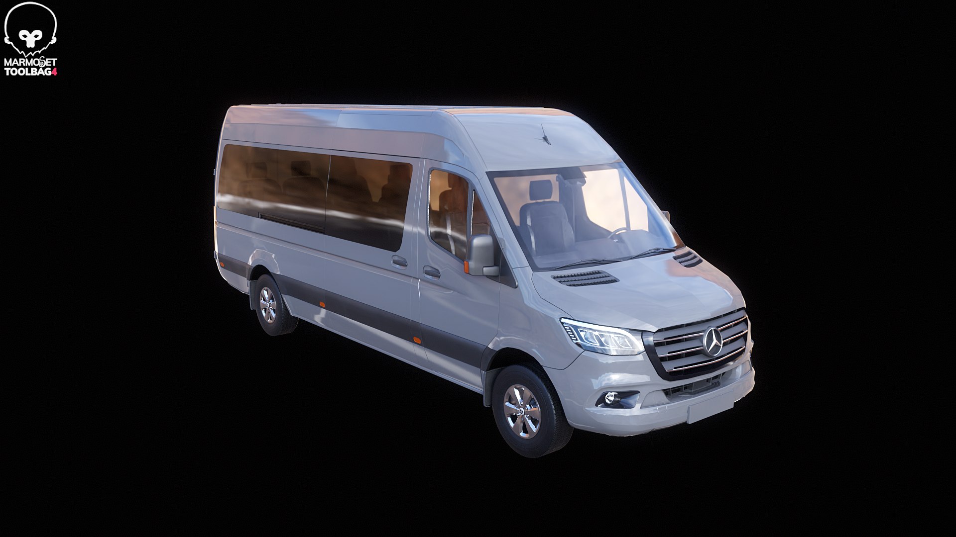 3D Mercedes Sprinter Long Bus Model - TurboSquid 2307883