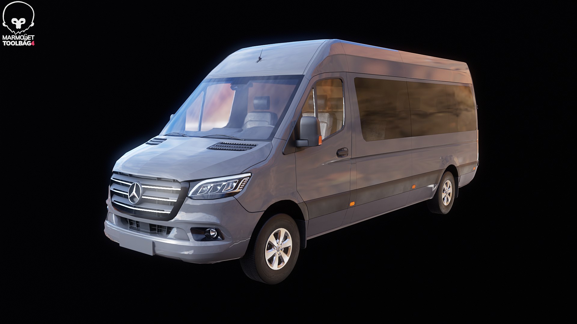 3D Mercedes Sprinter Long Bus Model - TurboSquid 2307883