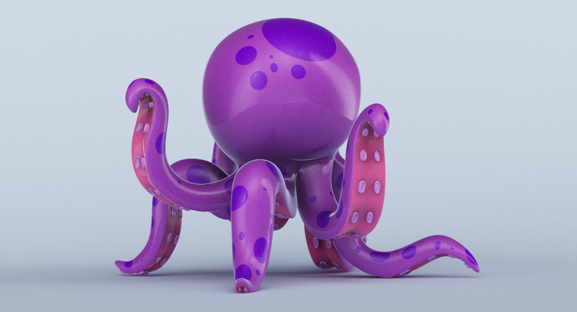 Cartoon Octopus 3D - TurboSquid 1190337
