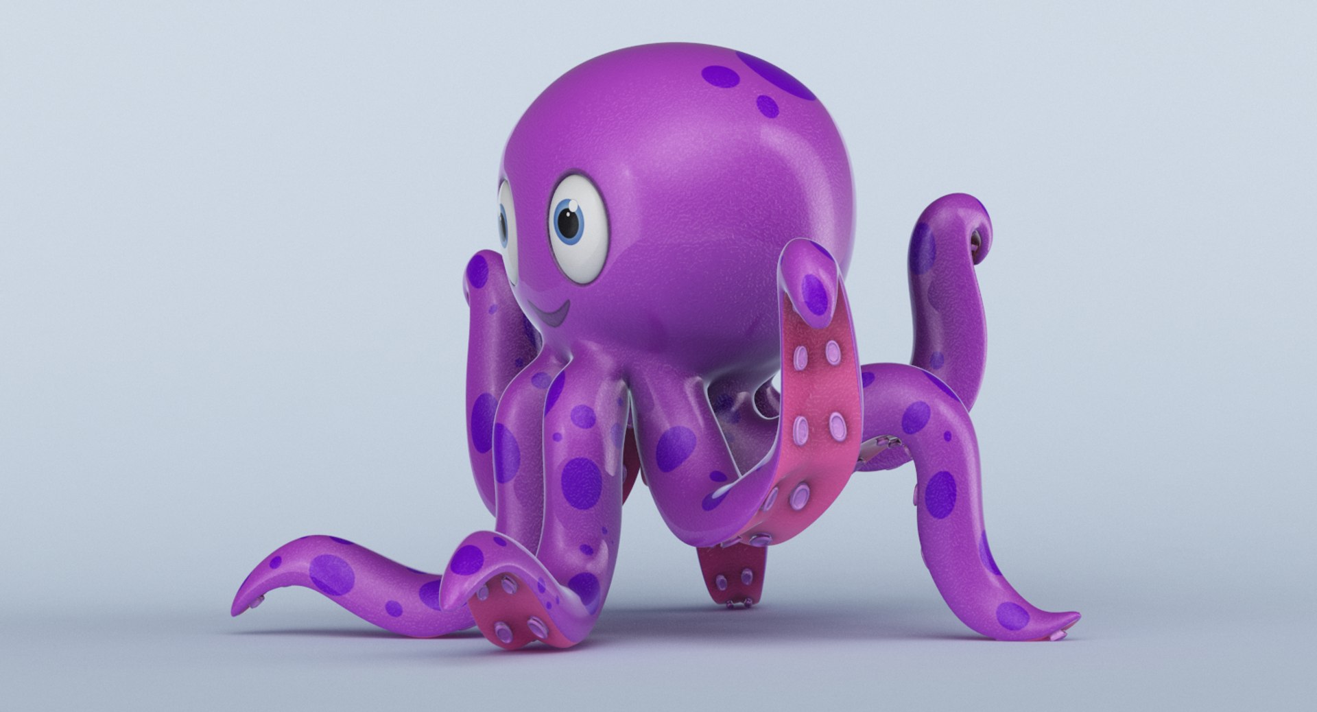 Cartoon Octopus 3D - TurboSquid 1190337